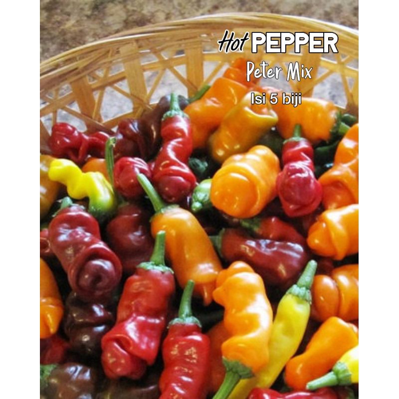 Jual cabe cabai hot pepper peter Mix benih biji | Shopee Indonesia
