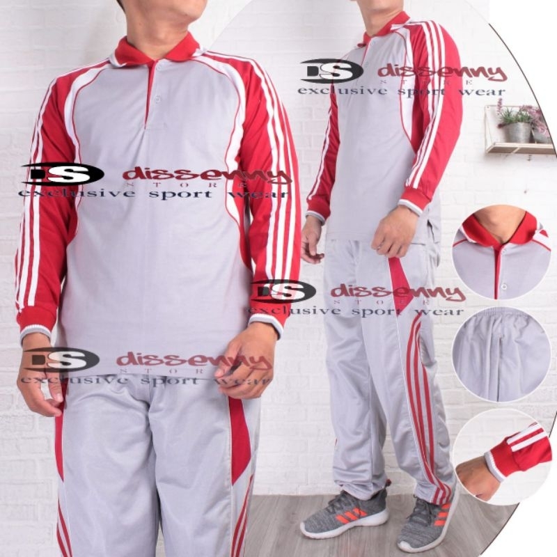 Jual Baju Set Pakaian Olahraga Wanita Pria Lengan Pajang / Setelan ...