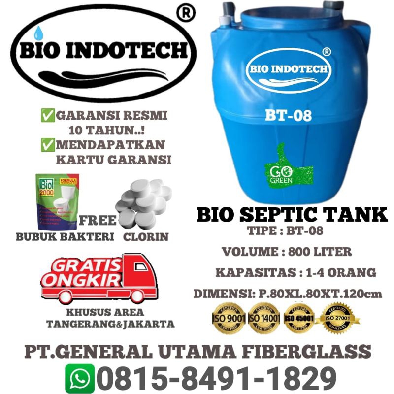 Jual septic tank biotech biofil biotank Biofilter sepiteng bio 800 ...