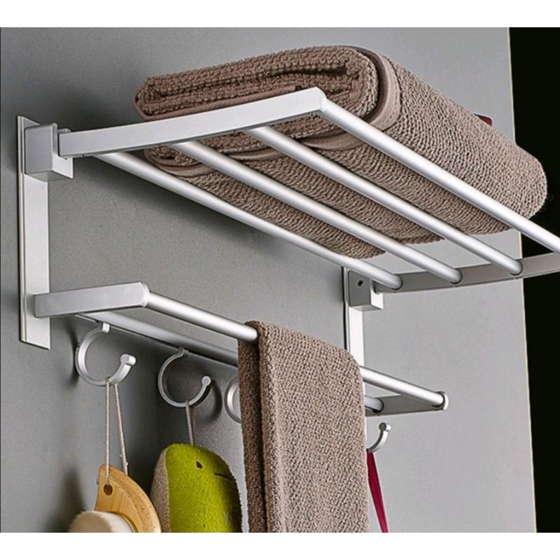 Jual Gantungan Handuk Toilet | Jemuran Handuk Toilet 60 Cm | Shopee ...