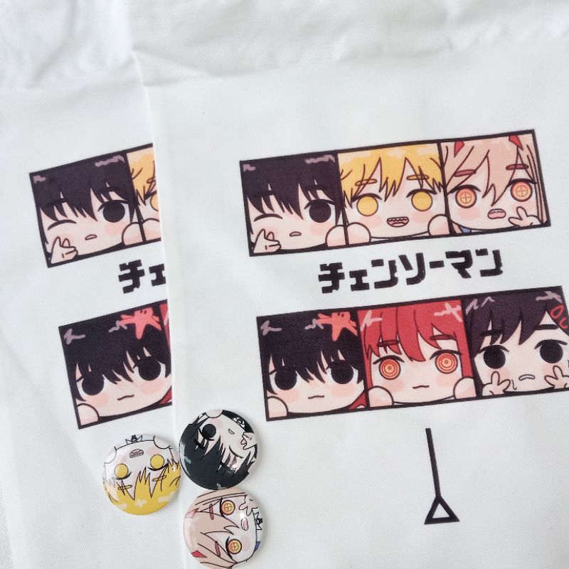 Jual [ Kureizo ] CHAINSAW MAN Totebag , Pins, Plushie | Shopee Indonesia