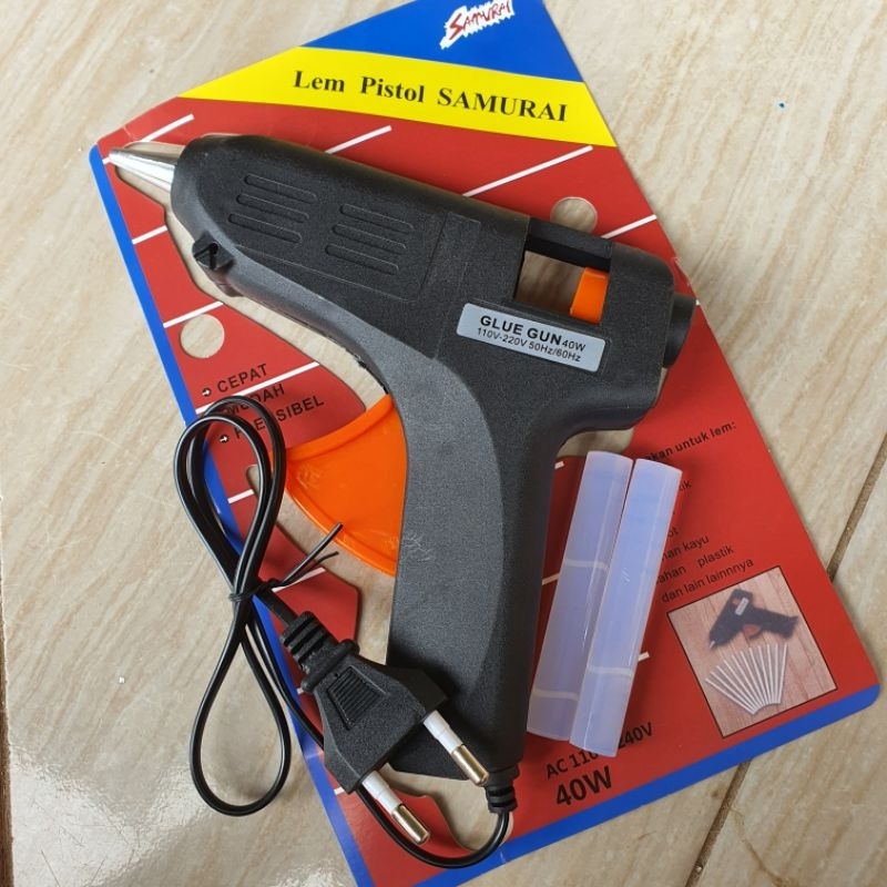 Jual LEM PISTOL 40W SAMURAI GLUE GUN LEM BAKAR BESAR | Shopee Indonesia