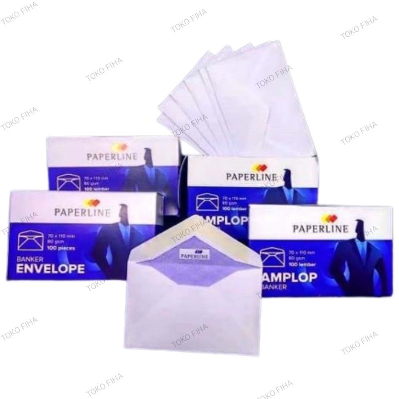 Jual Amplop Paperline Banker + Lem - Per Lembar | Shopee Indonesia