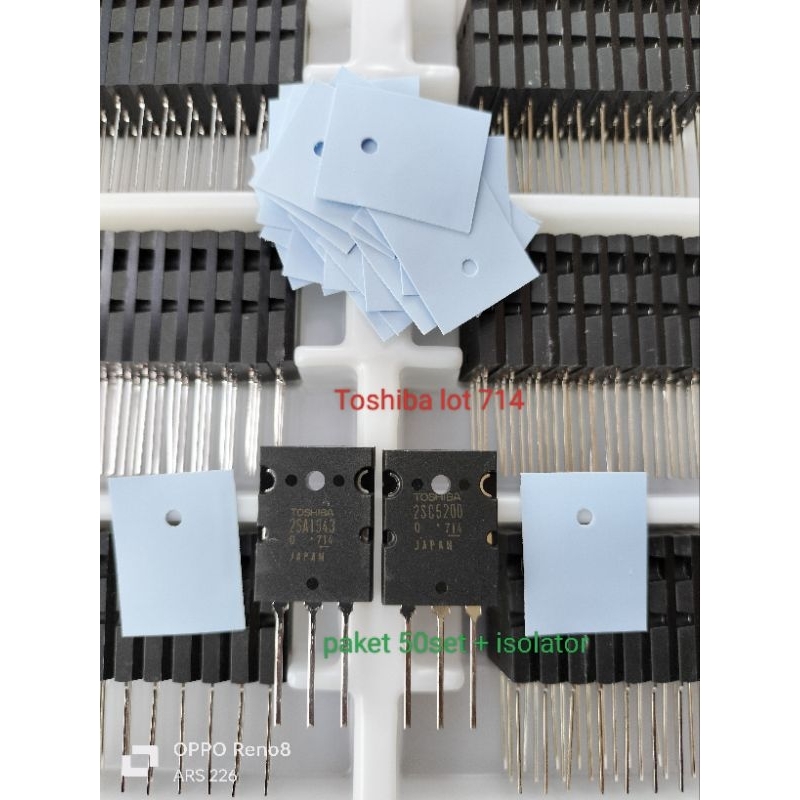Jual Transistor Toshiba 2SA 1943 2SC 5200 LOT 714 Original JAPAN Paket ...