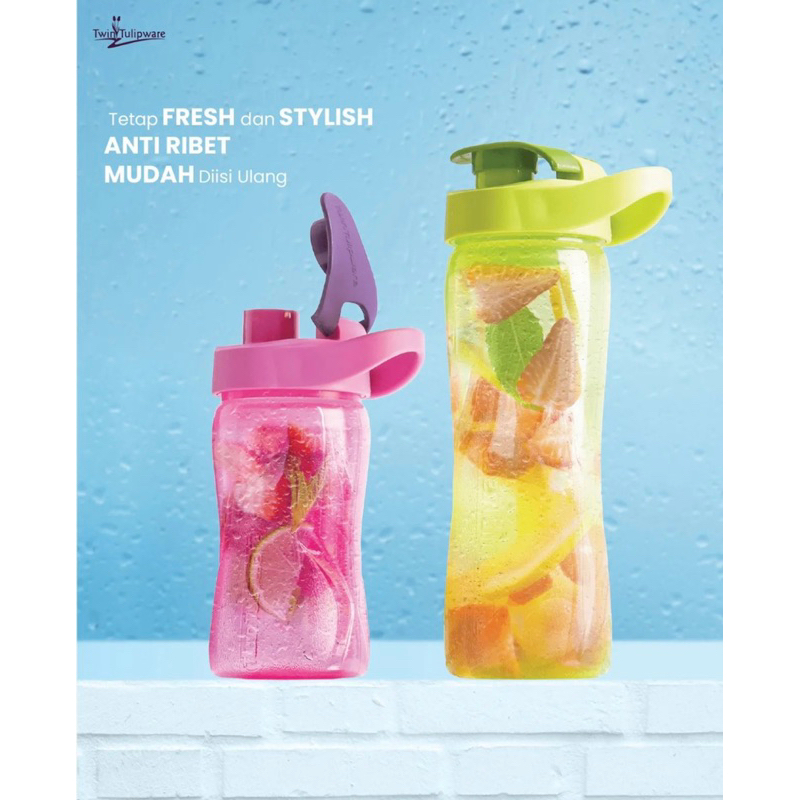 Jual Botol Minum Splash Bottle Flip Tulipware | Shopee Indonesia