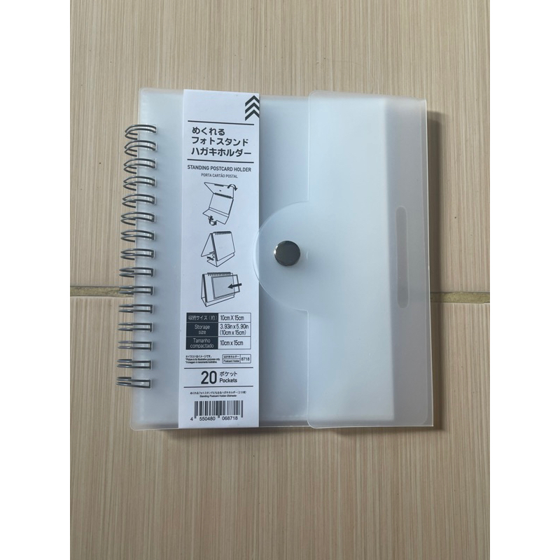 Jual daiso standing postcard holder (20 pockets) | Shopee Indonesia