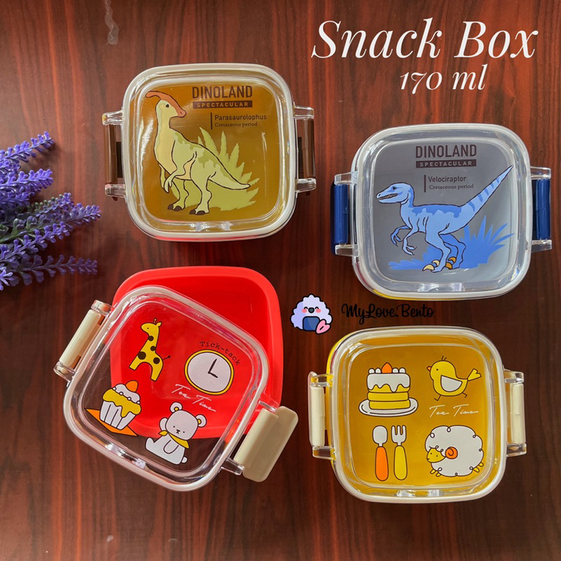 Jual Snack Box Dinosaurus 170 ml Wadah Buah Baby Food Tempat Cemilan ...