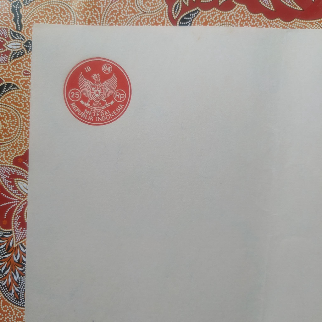 Jual Kertas Segel Rp 25 Tahun 1984 Single | Shopee Indonesia