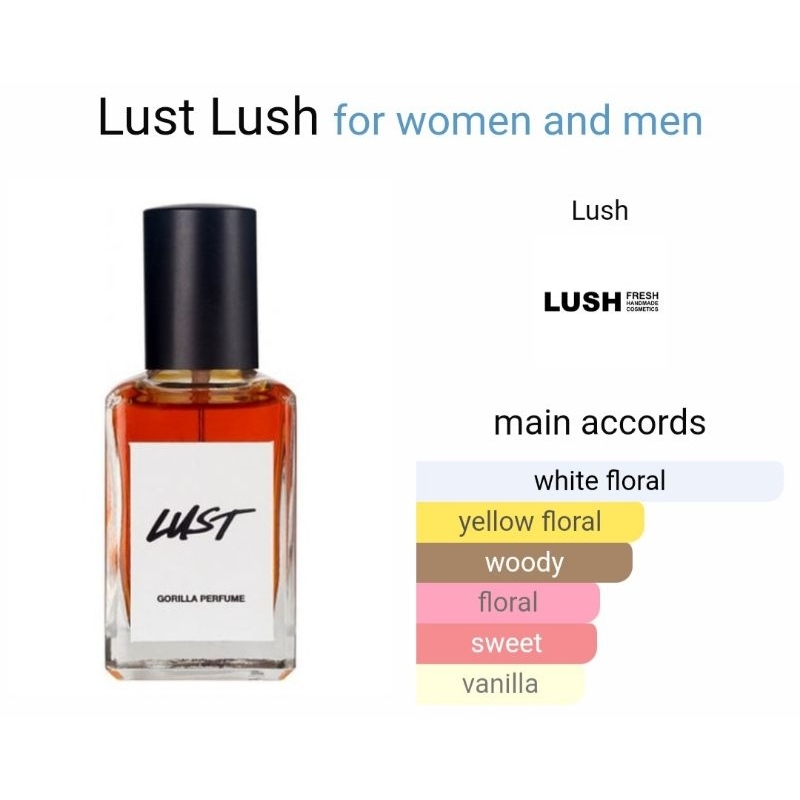 Jual Decant Perfume Lush Lust 5 ml | Shopee Indonesia