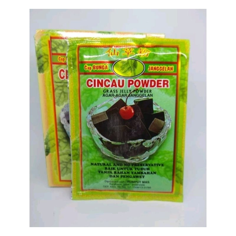 Jual Cincau cap Bunga Bubuk Cingcau Grass Jelly Powder Agar Agar ...