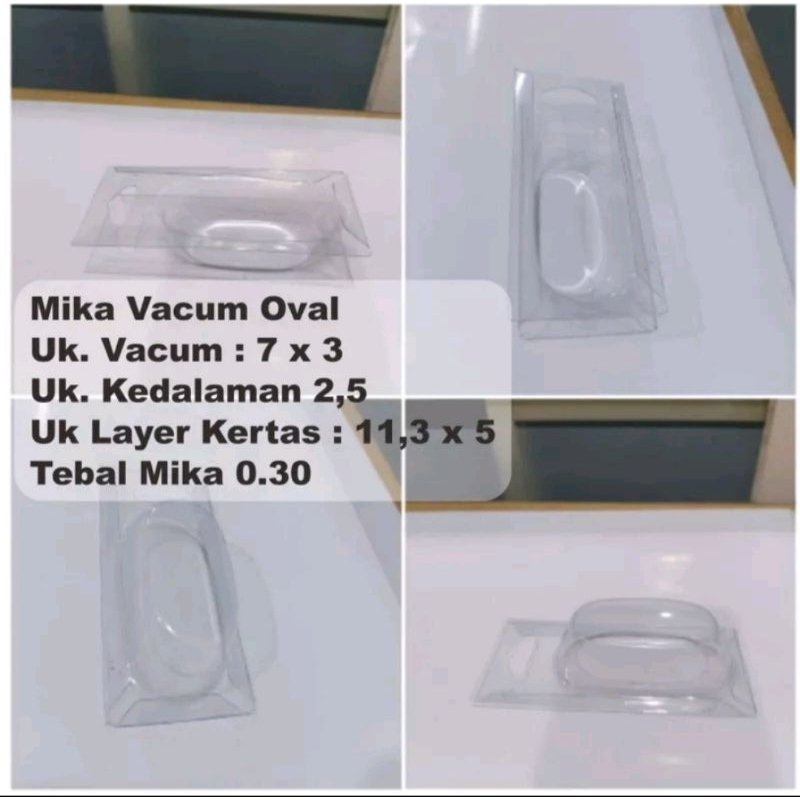 Jual MIKA VACUM OVAL UKURAN 5CM X 13CM | Shopee Indonesia