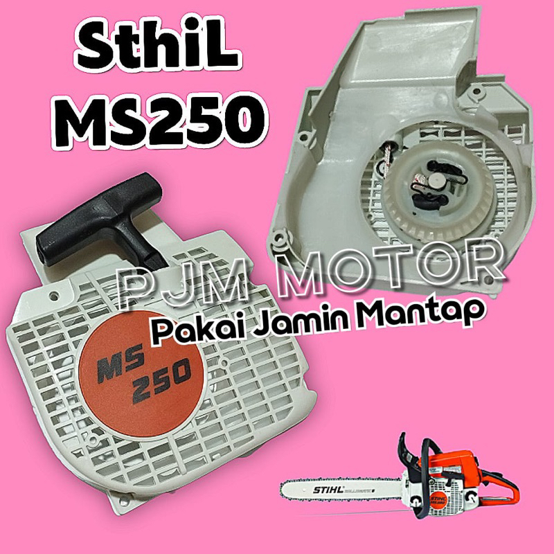 Jual Ms250 Recoil starter Tarikan kap engkol mesin chainsaw sthil senso ...