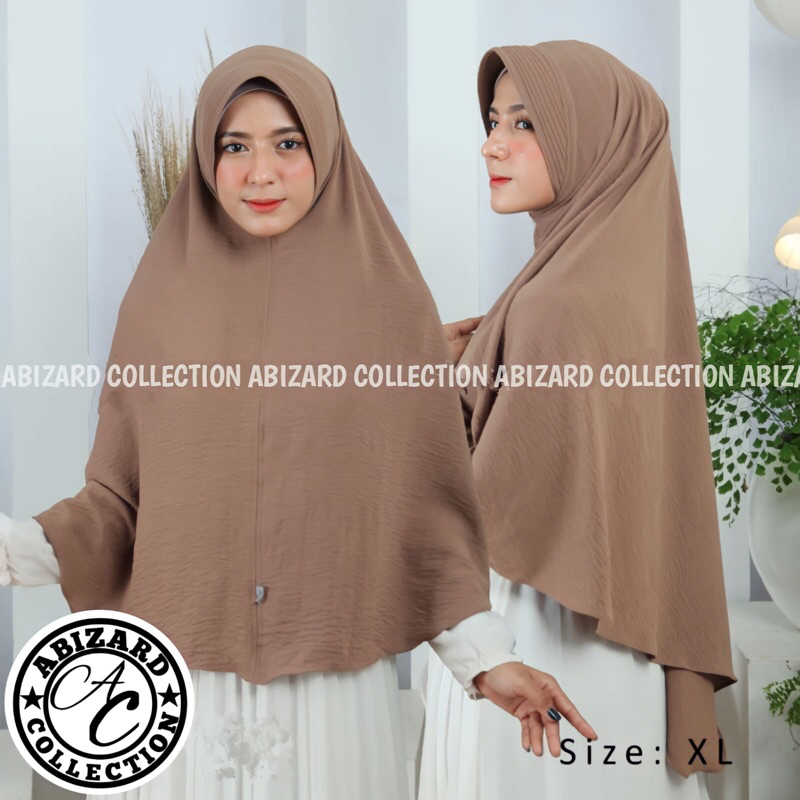 Jual HIJAB BERGO INSTAN CRINKLE PED NON TALI/BERGO INSTAN CRINKLE PED POLOS Size XL (Crinkle ...