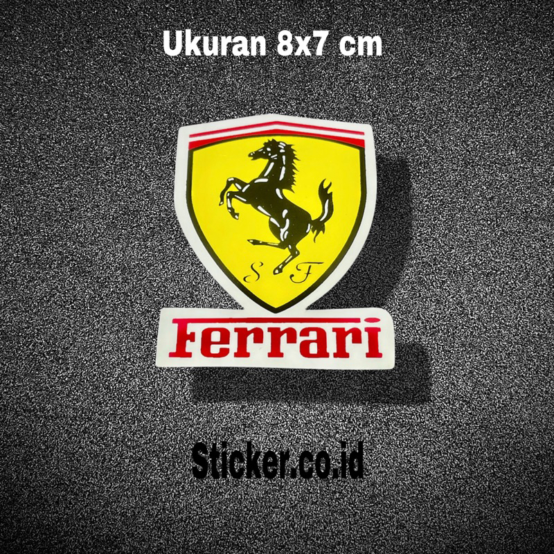 Jual Sticker Logo Ferrari Ukuran 8x7 cm | Shopee Indonesia