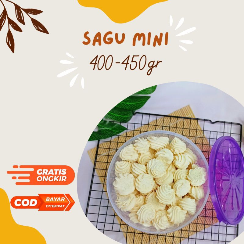 Jual Kue Sagu Mini Toples 450gr/Kue Sagu Susu Empuk dan Renyah | Shopee Indonesia