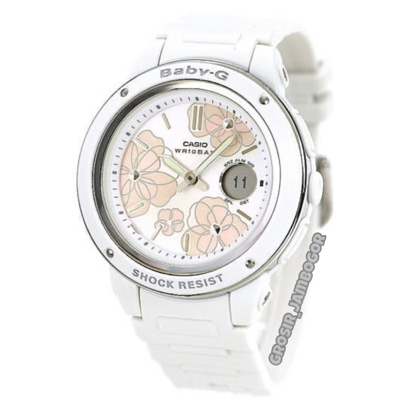 Jual JAM TANGAN BABY G BGA150 bga-150 HITAM LIST BIRU | Shopee Indonesia