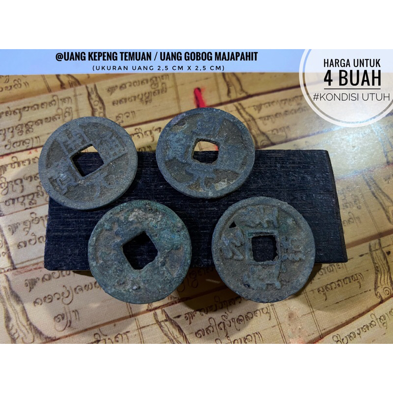 Jual Uang Gobog Majapahit K1 atau Uang Kepeng Perunggu atau Uang Gobok ...