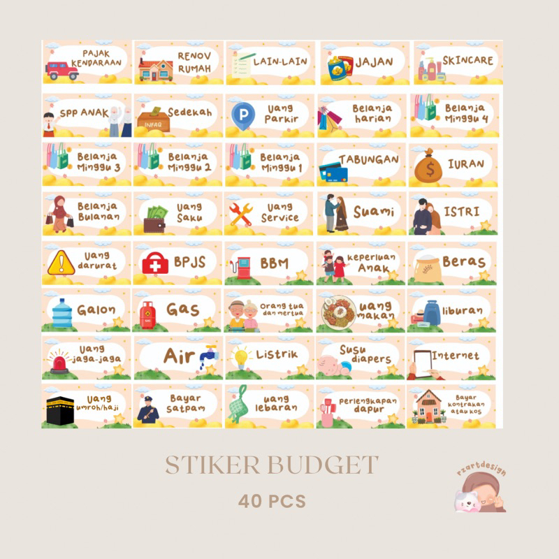 Jual STIKER BUDGETING KEUANGAN | Shopee Indonesia