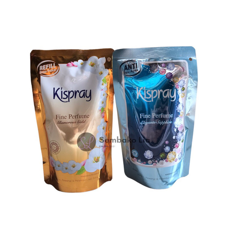 Jual Kispray Fine Perfume Elegante Sapphire 200ml Refill Pouch Kispray ...