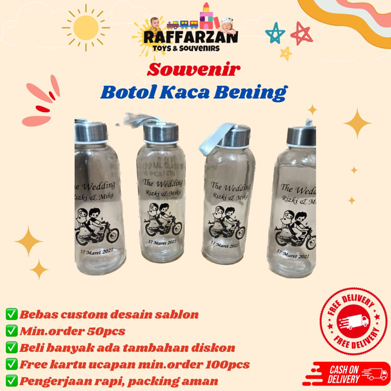 Jual Souvenir Pernikahan Botol Kaca Bening Souvenir Murah Tumblr Botol ...