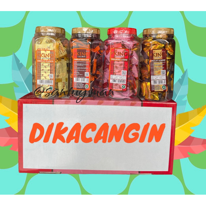 Jual coklat almond musdalifah - 1 Kardus Cokelat Almond isi 4 toples D ...