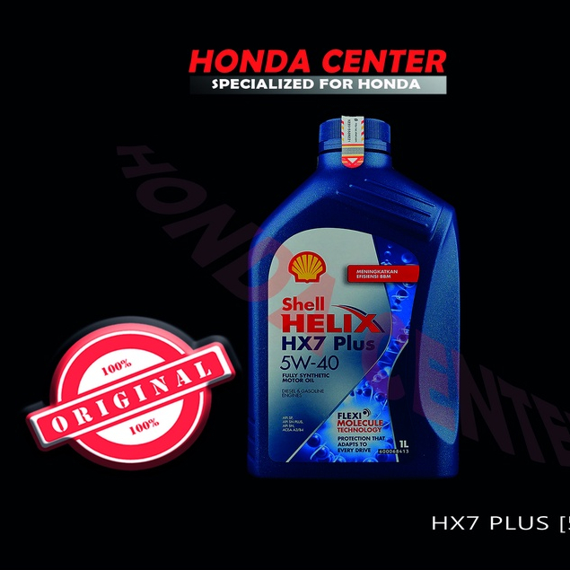 Jual Oli Shell Helix Hx7 Plus 5w-40 Liter Di Jamin 100% Original ...