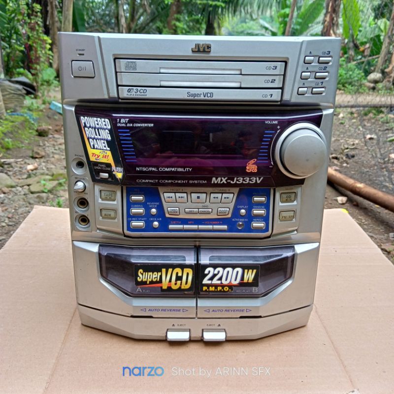 Jual Head Compo JVC MX-j333v bekas fungsi Aux dan RadioFM | Shopee ...