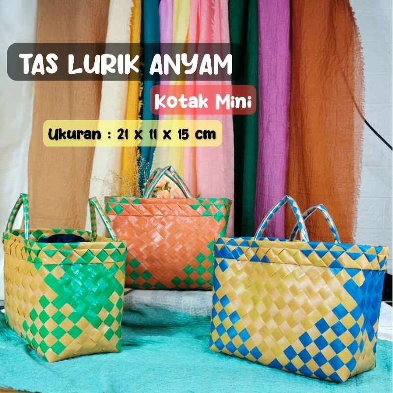 Jual Tas Anyam Plastik Lurik / Tas Belanja / Tas Anyaman Tas Jinjing ...