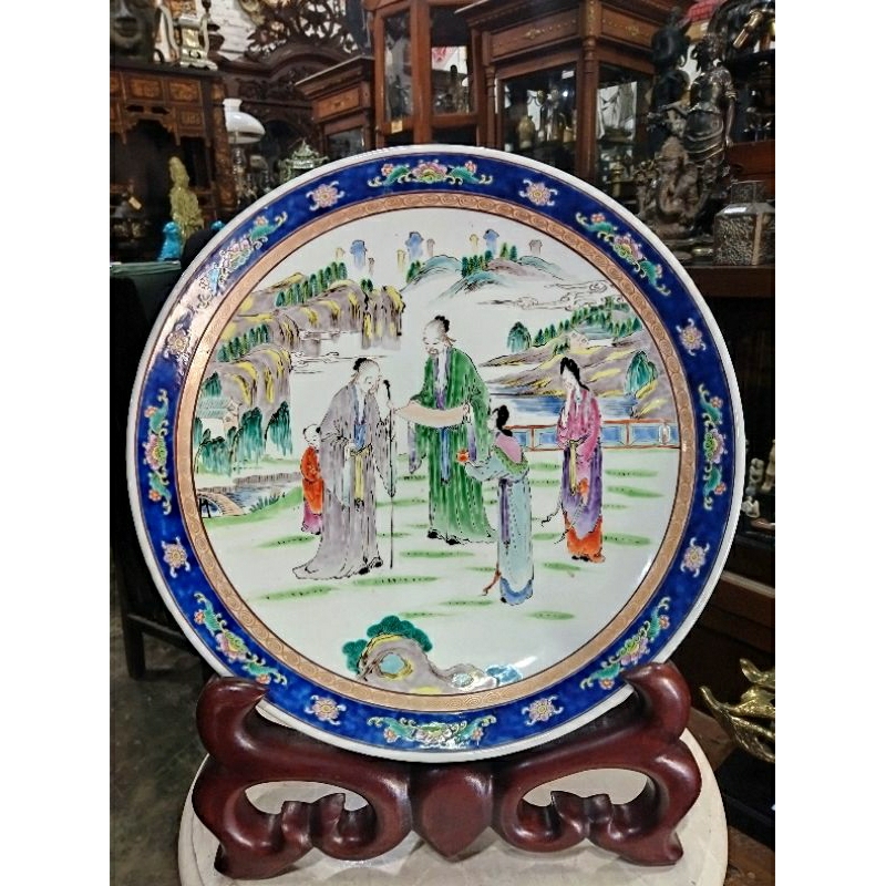 Jual Piring keramik Cina Ukuran 46cm | Shopee Indonesia