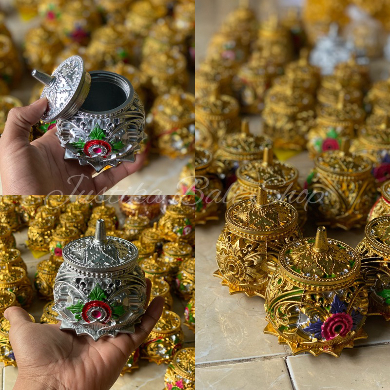 Jual Tempat Tirtha Kecil / Wadah Tirta Atau Bija/ Bahan Atum Kombinasi ...
