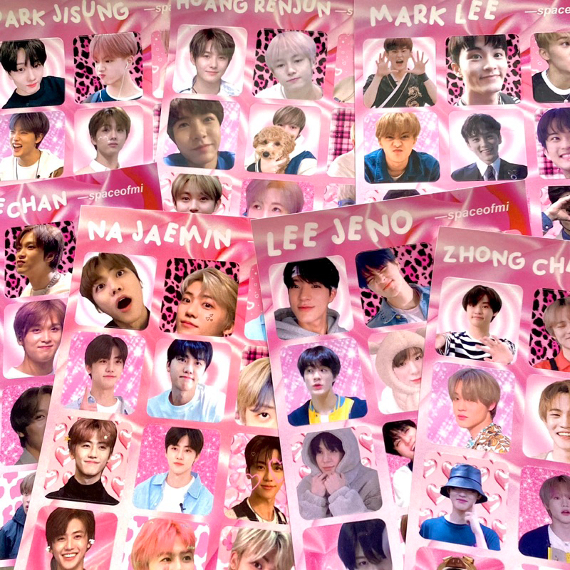 Jual sticker nct dream photo sticker pink core deco fanmade | sticker ...