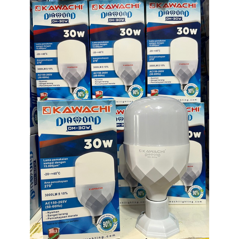 Jual Bola Lampu LED Diamond Kawachi 30 WATT DM-30W Kapsul Capsul LED ...