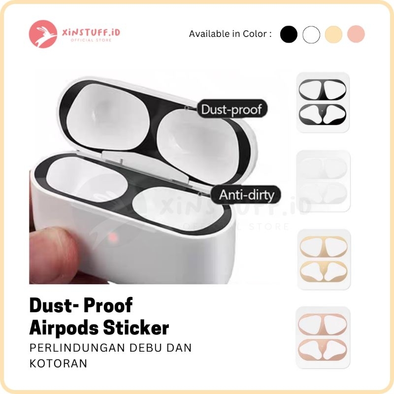 Jual Airpods Dust Proof Sticker for Airpods 1/2/3/Pro/Pro 2 (2022 ...