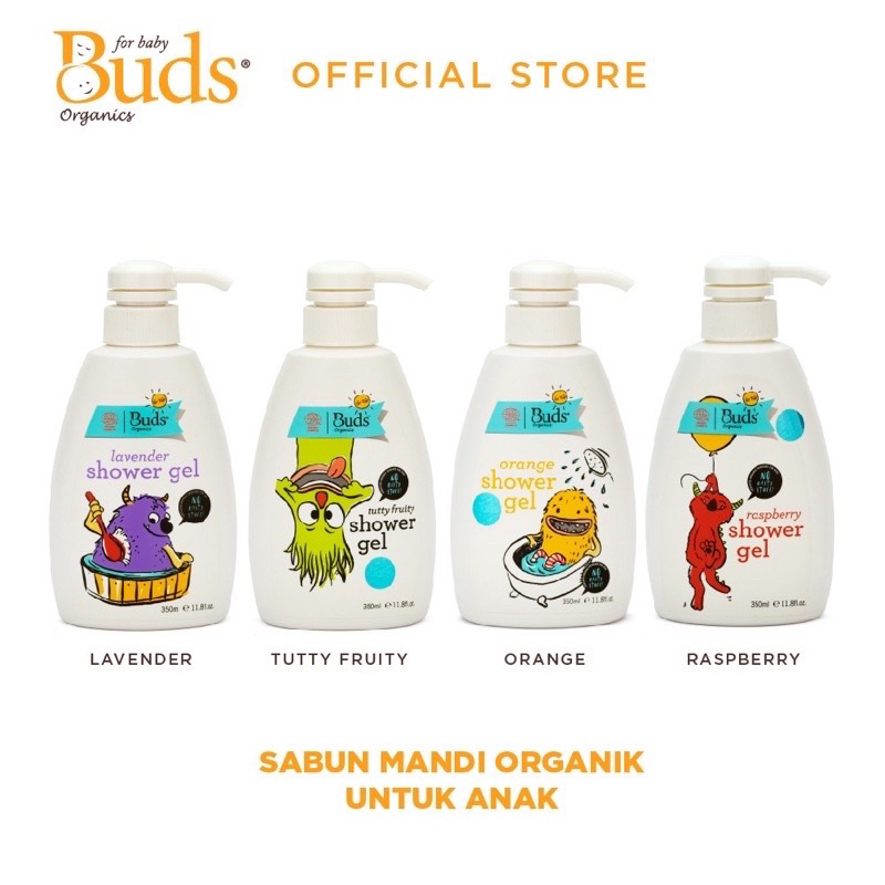 Jual Buds Kids Shower Gel 350 ml Buds Organics Sabun Mandi Anak ...