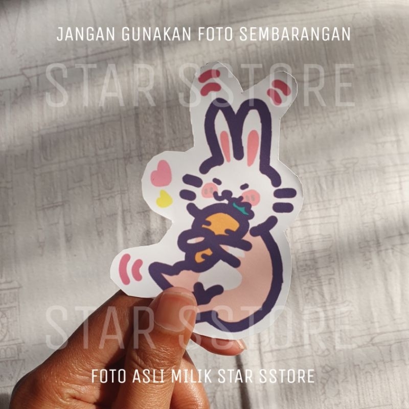Jual Stiker Kelinci dan Wortel Rabbit and Carrot Sticker | Shopee Indonesia