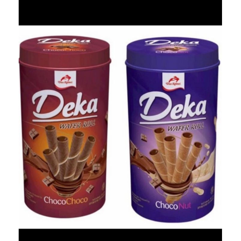 Jual Deka Wafer Roll Coklat 360grWafer roll kemasan kaleng elegan ...