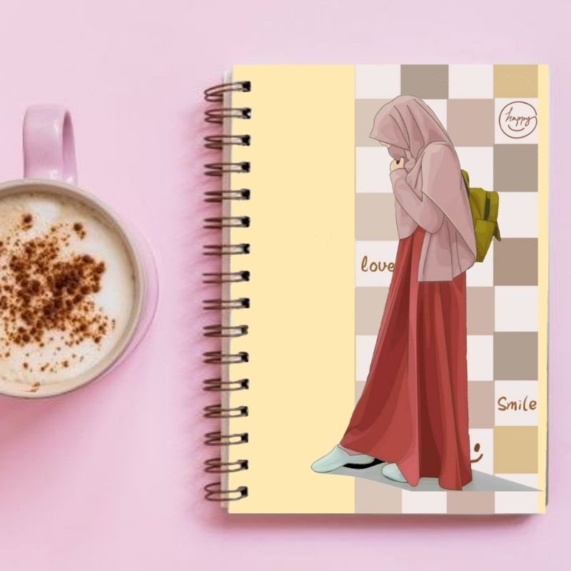 Jual Pocket NoteBook A6 Spiral Hijaber Muslimah - SA6003 | Shopee Indonesia