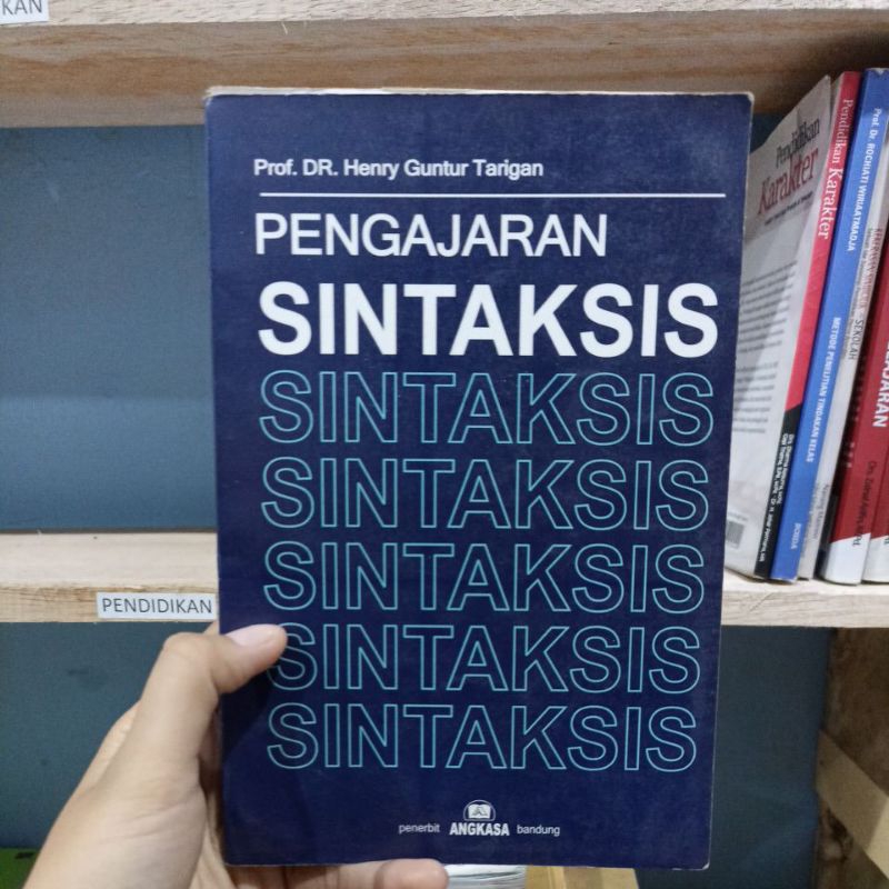 Jual Buku Pengajaran Sintaksis Henry Guntur Tarigan preloved original ...
