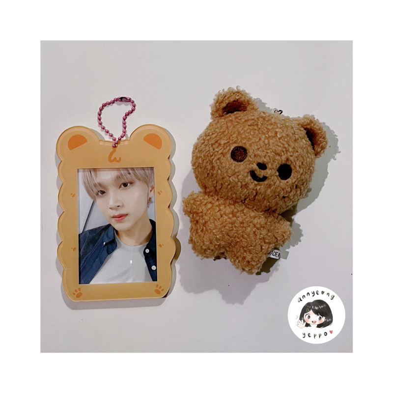 Jual Photocard Holder Acrylic / Toploader / Cahol Bear Beruang Gom (NCT Haechan) | Shopee Indonesia