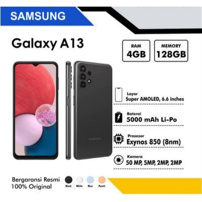 Jual SAMSUNG A13 RAM 6/128 NEW (NO REPACK) | Shopee Indonesia