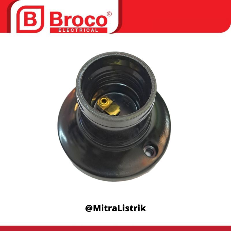 Jual FITTING PLAFON / FITTING TEMPEL BULAT HITAM - BROCO 210L | Shopee ...