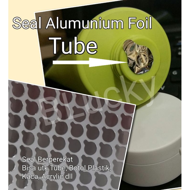 Jual 100pcs Seal Alumunium Foil 15mm untuk Botol Tube - Seal Bertelinga ...