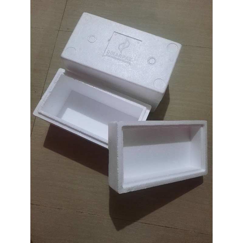 Jual Styrofoam Box Tempat Penyimpanan Es Beku Frozen Makanan Storage Packing Paking Karawang
