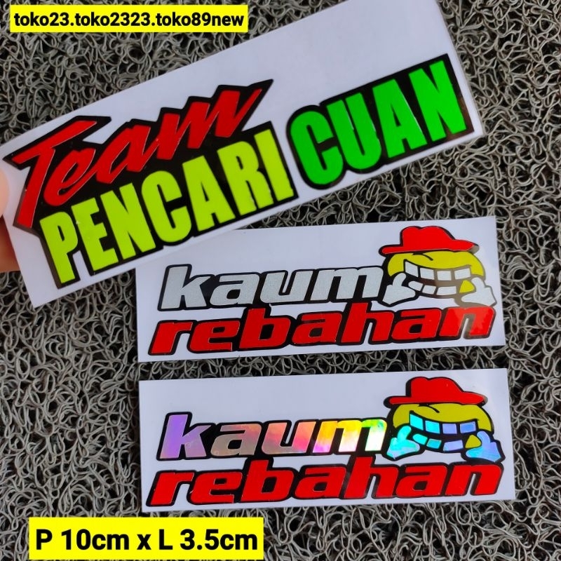 Jual stiker motor cutting team pencari cuan dan kaum rebahan stiker ...