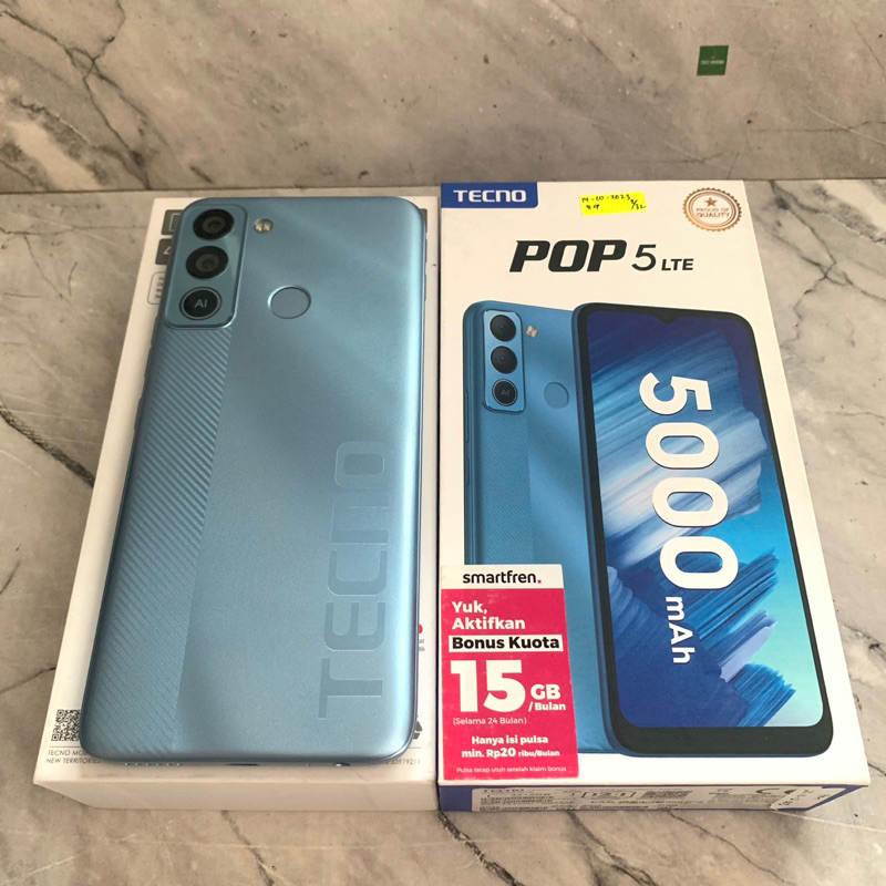Jual Tecno Pop 5 LTE ram 2GB 32GB Bekas - Fullset Resmi - second ...