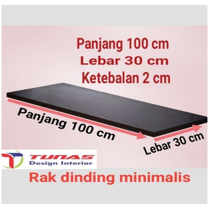 Jual rak dinding minimalis aesthetic ukuran 100 cm lebar 30 cm ambalan ...
