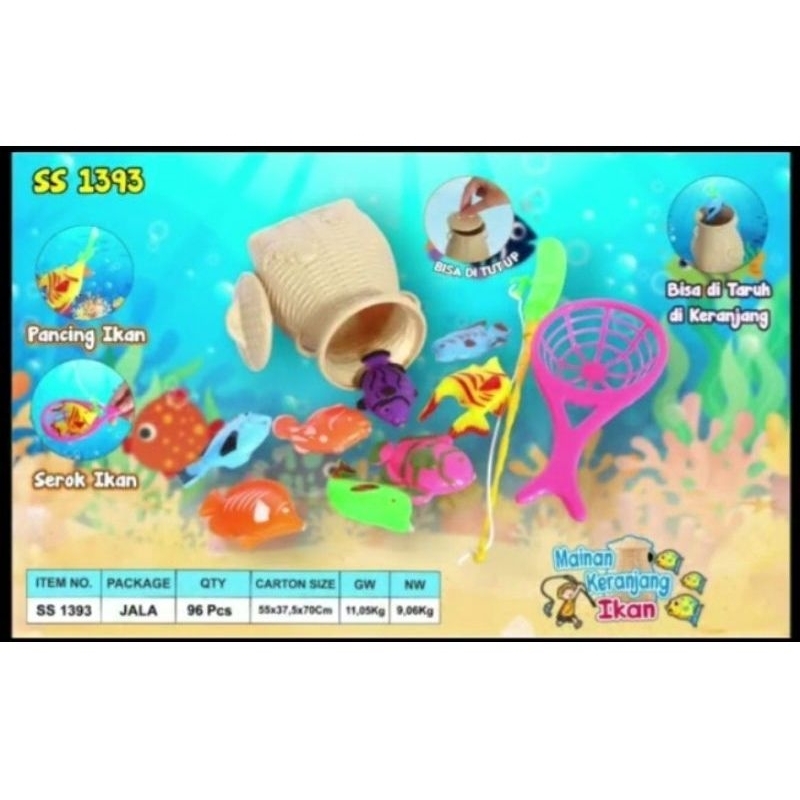 Jual PROMO COD MAINAN SS1393 KERANJANG IKAN PANCINGAN | Shopee Indonesia