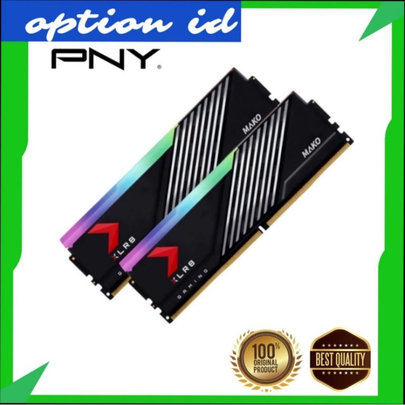 Jual Memory RAM PNY XLR8 GAMING MAKO RGB 32GB | 2x16GB DDR5 6000 MHz ...