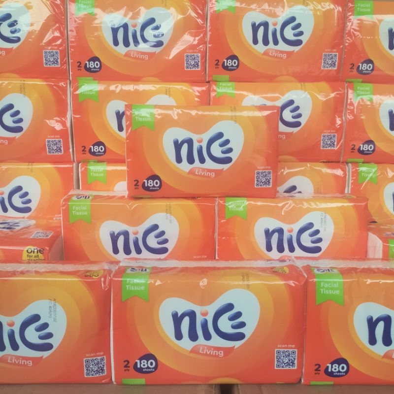 Jual Tisu Nice Facial 180 sheets Tissue Tisue Nice | Shopee Indonesia
