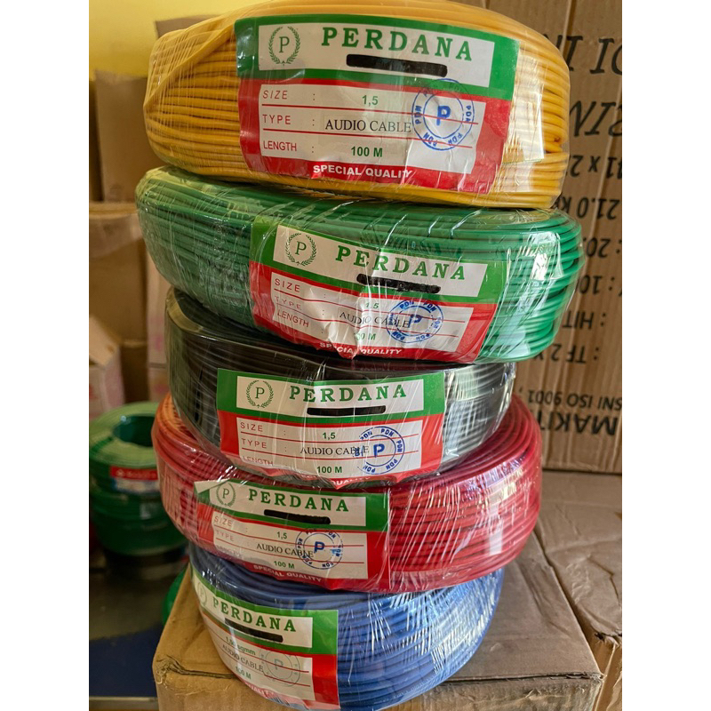 Jual Kabel Serabut / audio 1.5 mm Roll 100m Perdana | Shopee Indonesia